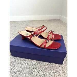 Stuart Weitzman | Shoes | Stuart Weitzman Red Iridescent Dragonfly ...